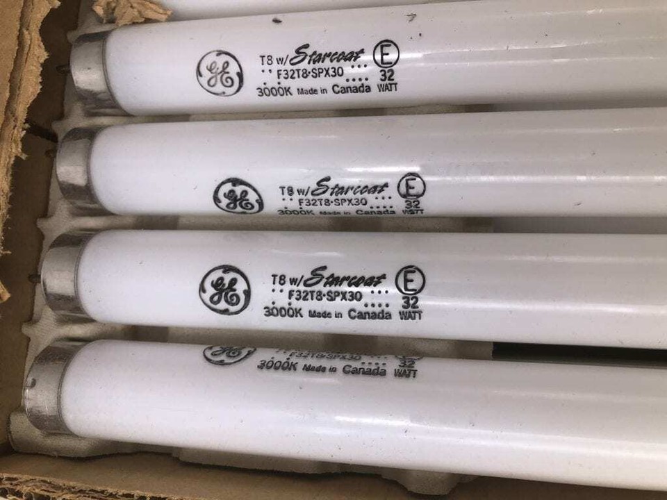 GE Starcoat 22655 4' 32W T8 Fluorescent Light Bulb F32T8-SPX30 -NIB of ...