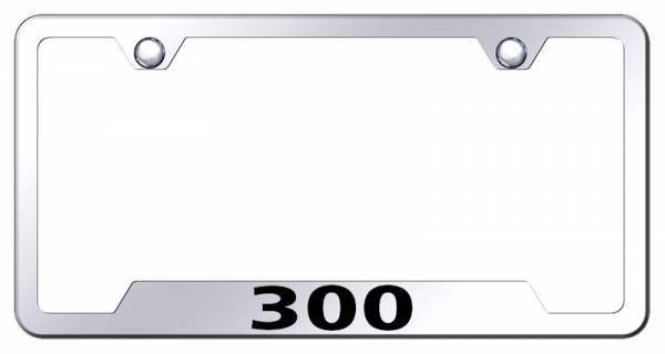 Chrysler 300 Laser Etched Logo Notched License Plate Frame Official ...