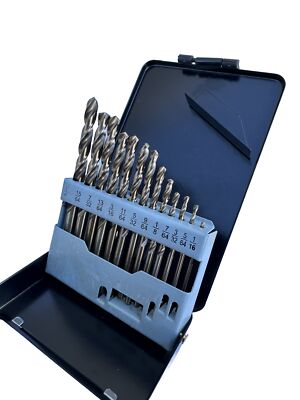13pcs Cobalt SAE Drill Bit Set With Index Case | eBay