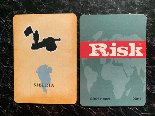 Risk 2003 SIBERIA CARD Replacement Game Piece HASBRO | eBay