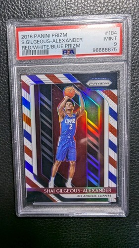 2018 RED WHITE BLUE PRIZM SHAI GILGEOUS ALEXANDER ROOKIE CARD RC ...