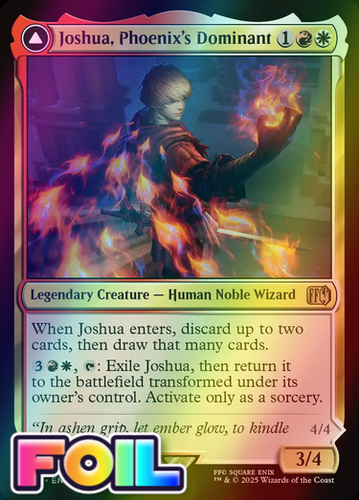 x1 Joshua, Phoenix's Dominant // Phoenix, Warden of Fire FOIL FIN MTG ...