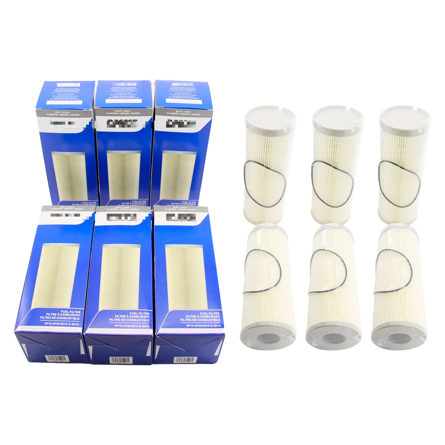 6X PACCAR FUEL FILTER ELEMENT K37-1021 Fits for Peterbilt Kenworth ...