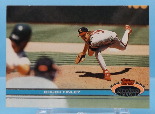 1991 Topps Stadium Club #81 - Chuck Finley - California Angels - Near ...