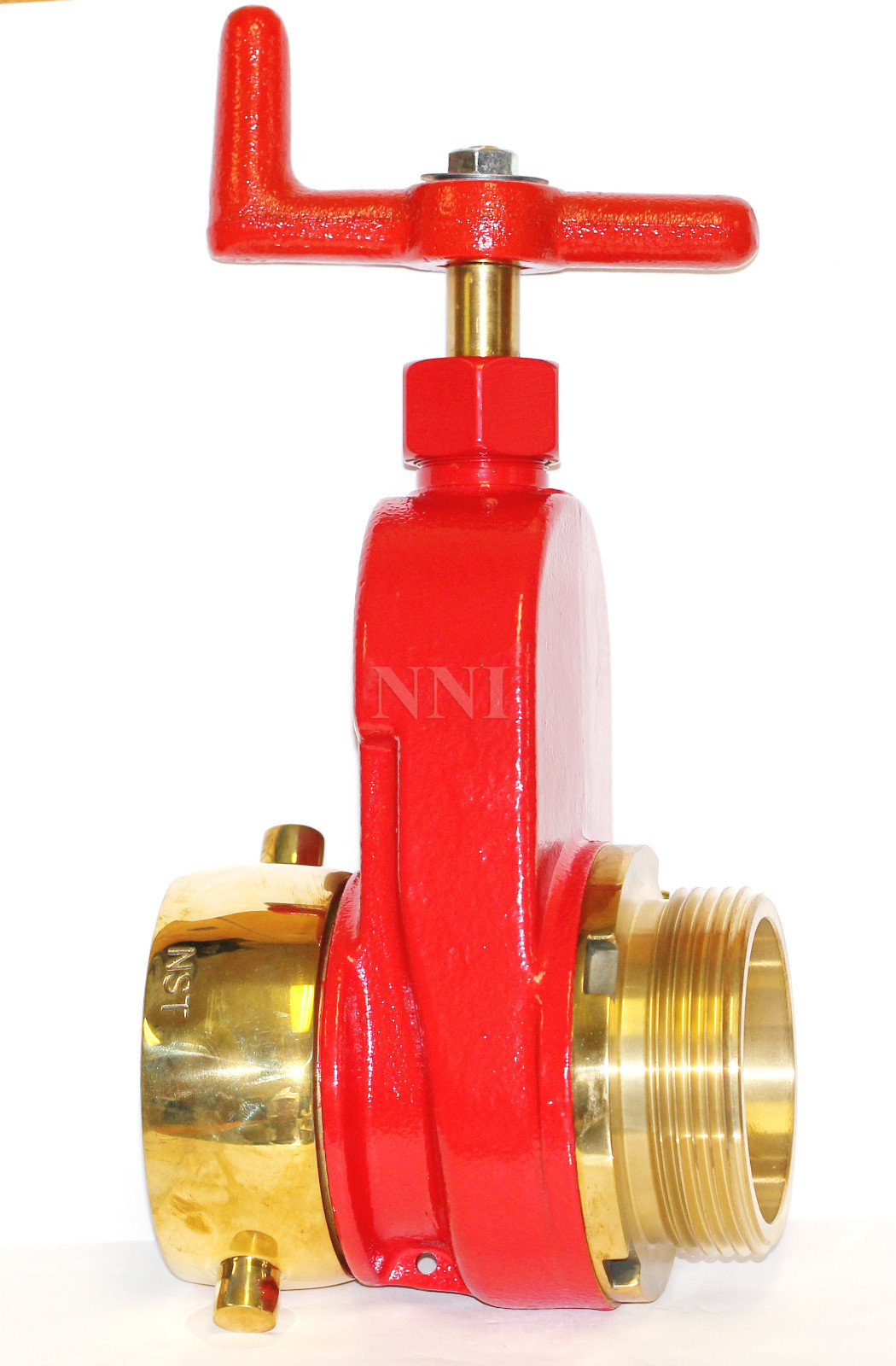 NNI 2-1/2" NST NH FIRE HYDRANT HOSE GATE VALVE Polished Brass Trim | eBay