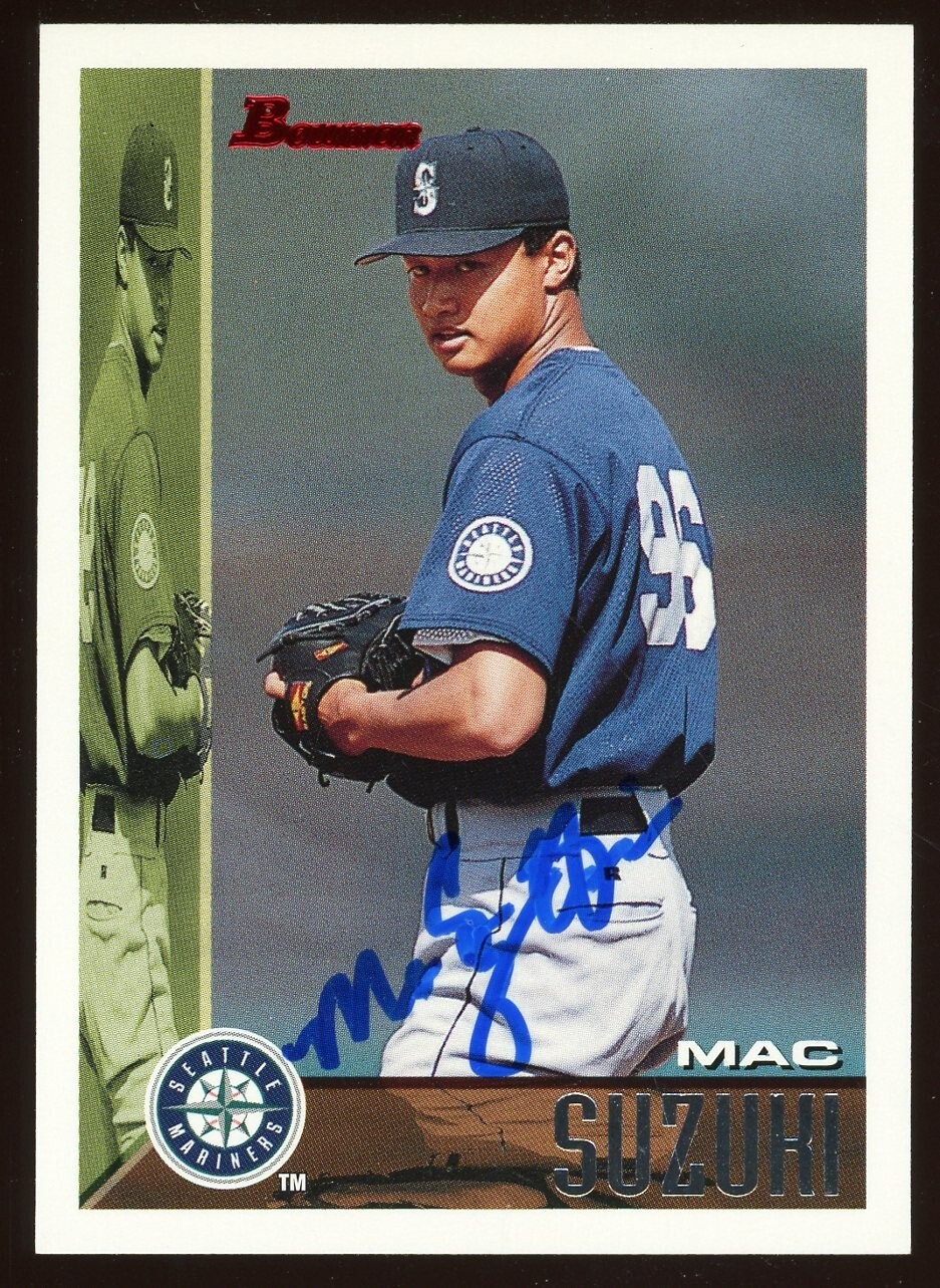 1995 Bowman MAC SUZUKI Signed Card autograph AUTO MARINERS JAPAN | eBay
