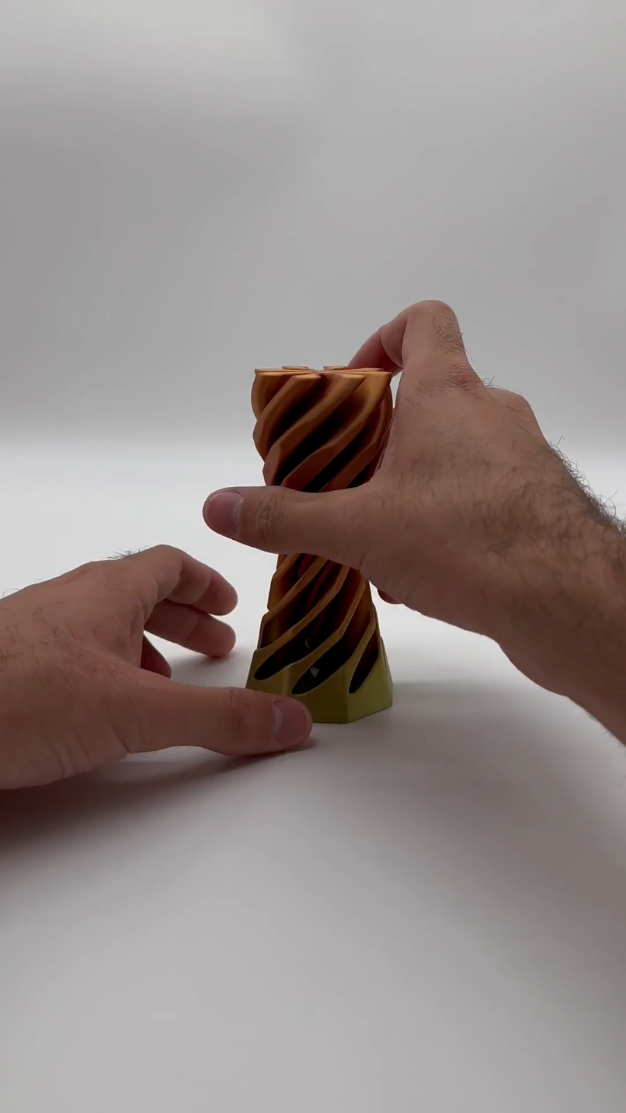 Vortex Rainbow Fidget Octagonal Toy Cone 3D Infinity Impossible Spiral ...