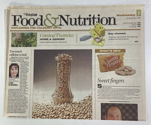 Macon Georgia Telegraph Newspaper Aug 26, 1998 Food Sokol Rollins UMC ...
