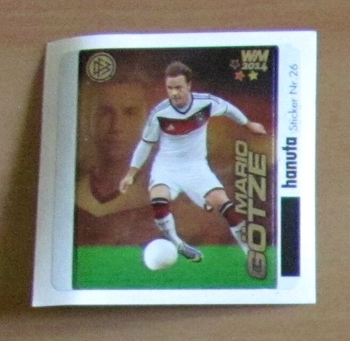 FIGURINA TEAM STICKER Hanuta WM 2014 CALCIO N.26 MARIO GOTZE - NUOVA ...