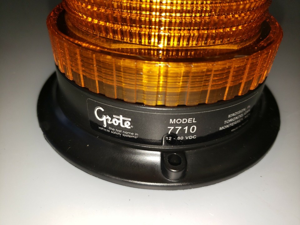 Grote Mini Strobe Light (Single Flash) Yellow 12-80VDC 77103 | eBay