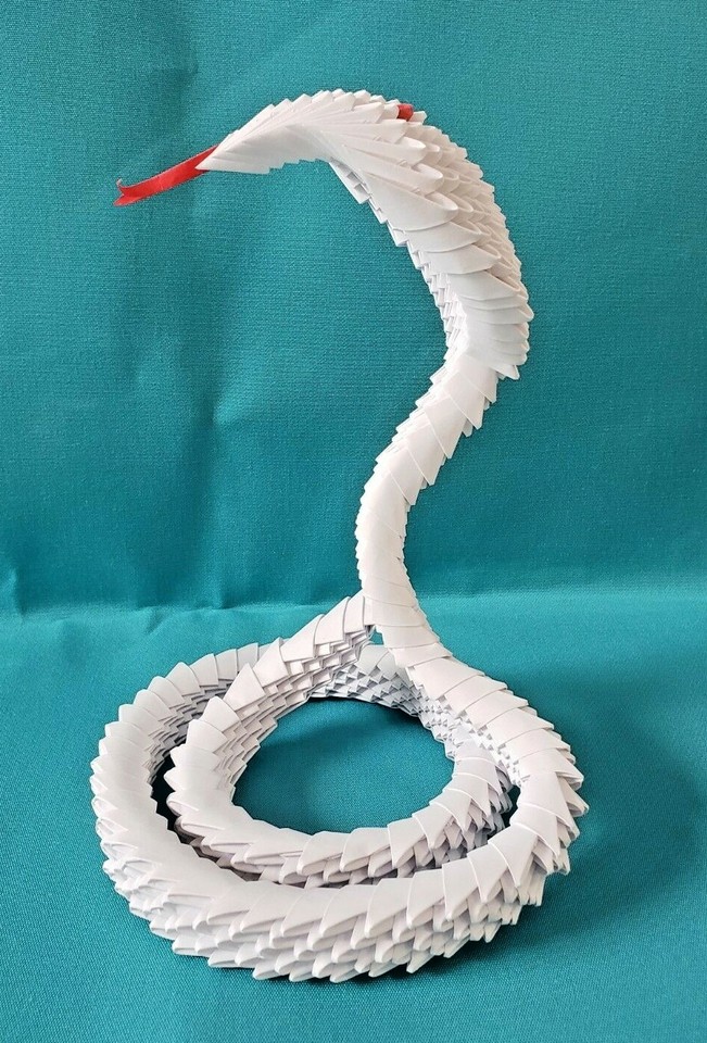 Hand-made 3D Origami Cobra Snake- A Great Gift! | eBay