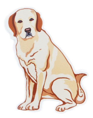 NEW GANZ DOG BLONDE YELLOW LABRADOR RETRIEVER SCREEN DOOR SAVER | eBay