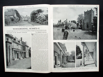 WOOLBEDING, MIDHURST 2 Country Life magazines, 1947. Bet' Petersfield ...