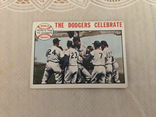VINTAGE 1964 TOPPS WORLD SERIES CELEBRATE #140 EX + OLD LOS ANGELES ...