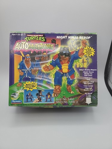 TMNT Auto Mutations Night Ninja Bebop 1993 Playmates Sealed 43377054665 ...