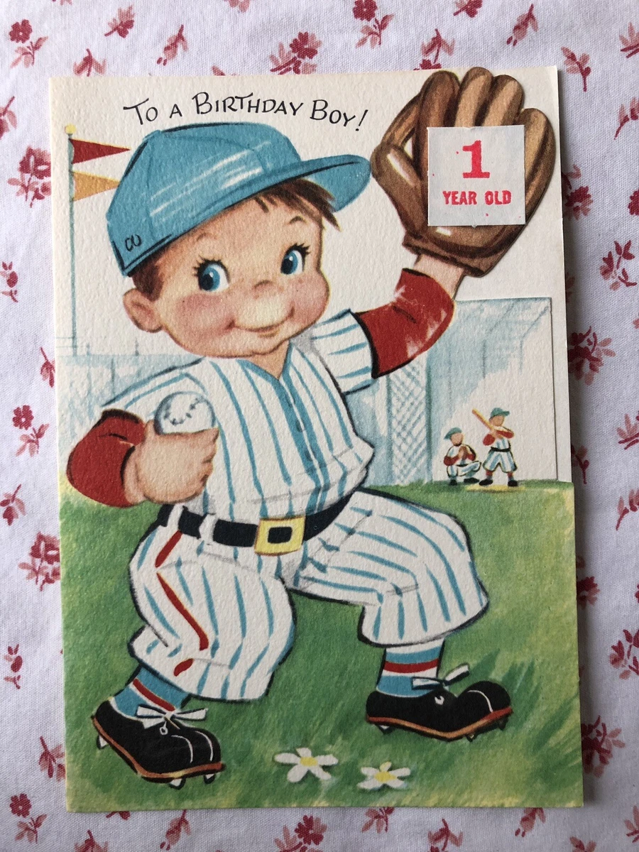 Cute Little Boy Playing Baseball