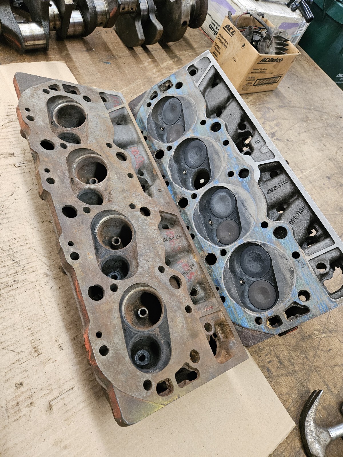 1969 Big Block Chevy BBC 396 427 Rectangle Port Heads 3919840 840 E-1-9 ...