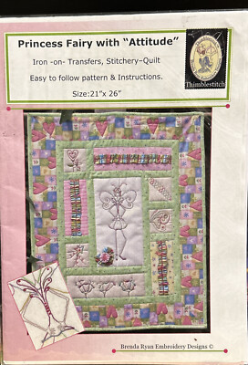 Princess Fairy With “Attitude” Size 21” X 26” Quilt Pattern | eBay