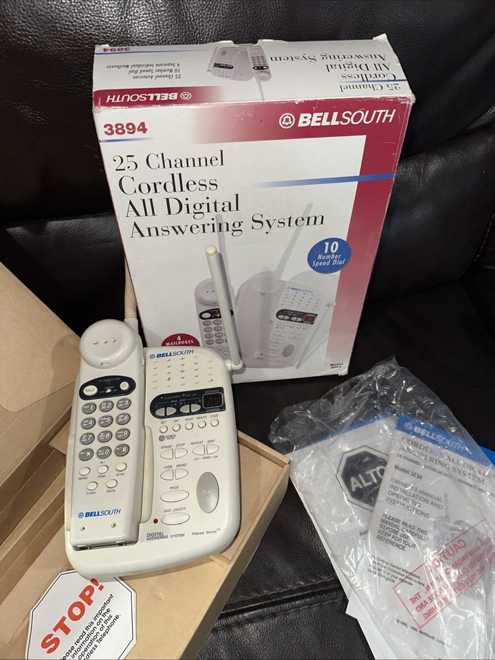 BellSouth 3894 25-Channel Cordless All Digital Answering System | eBay
