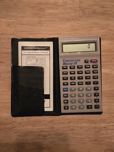 Construction Master IV Calculator Calculated Industries Model 4045 V2.0 ...