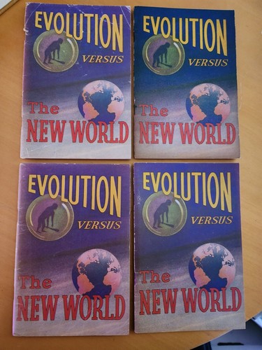 LOT 4 1950 EVOLUTION VERSUS THE NEW WORLD Pamphlets Watchtower JW | eBay