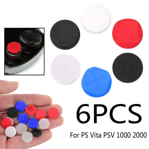 6P Analog Thumb Stick Joystick Grip Silicone Cap Cover For PS Vita PSV ...