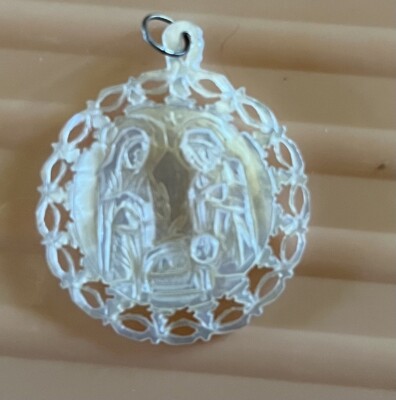 Vintage Nativity Scene Medal | eBay