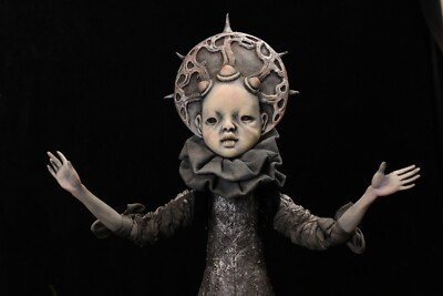 OOAK Gothic Horror Demon Doll – Handmade Dark Fantasy Collectible ...