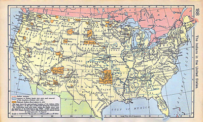 Reproductions - Indian Lands Cessions Map