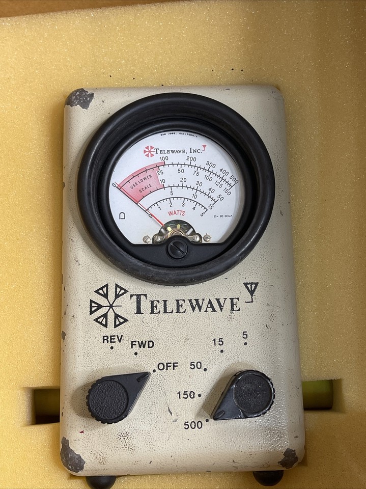 Telewave Model 44A Broadband RF Wattmeter 20 MHz-1000 MHz 50 Ohms | eBay