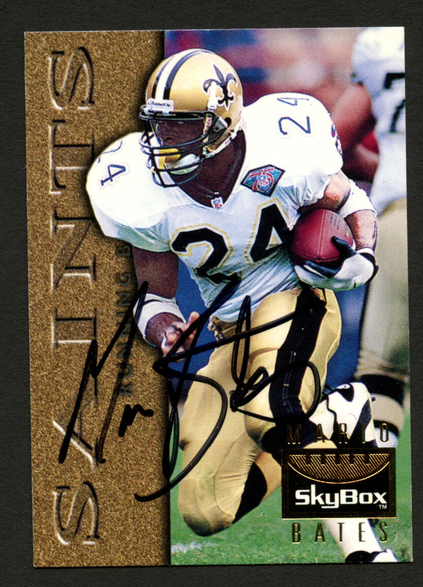Mario Bates #84 signed autograph auto 1995 Sky Box Football Trading ...
