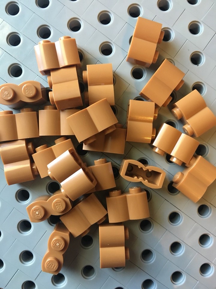 Lego 1x2 Medium Nuget Palisade Bricks Blocks 1 X 2 Wall Castle New Lot ...