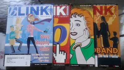 4 bLINK EARTHLINK MAGAZINES OCT/NOV 2000,FEB/MARCH 2001,SUMMER 2001 ...