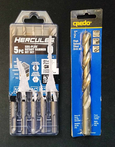 HERCULES 5pc Masonry Drill Bits: 5/32, 3/16, 1/4, 5/16 & 3/8" Credo 1/2" Brick | eBay