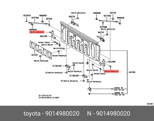 Genuine OE screw, 9014980020 for TOYOTA 90149-80020 | eBay