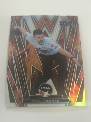 2024 Leaf PBA Metal Bowling Kyle Sherman Base #36 Fire 1/1 | eBay