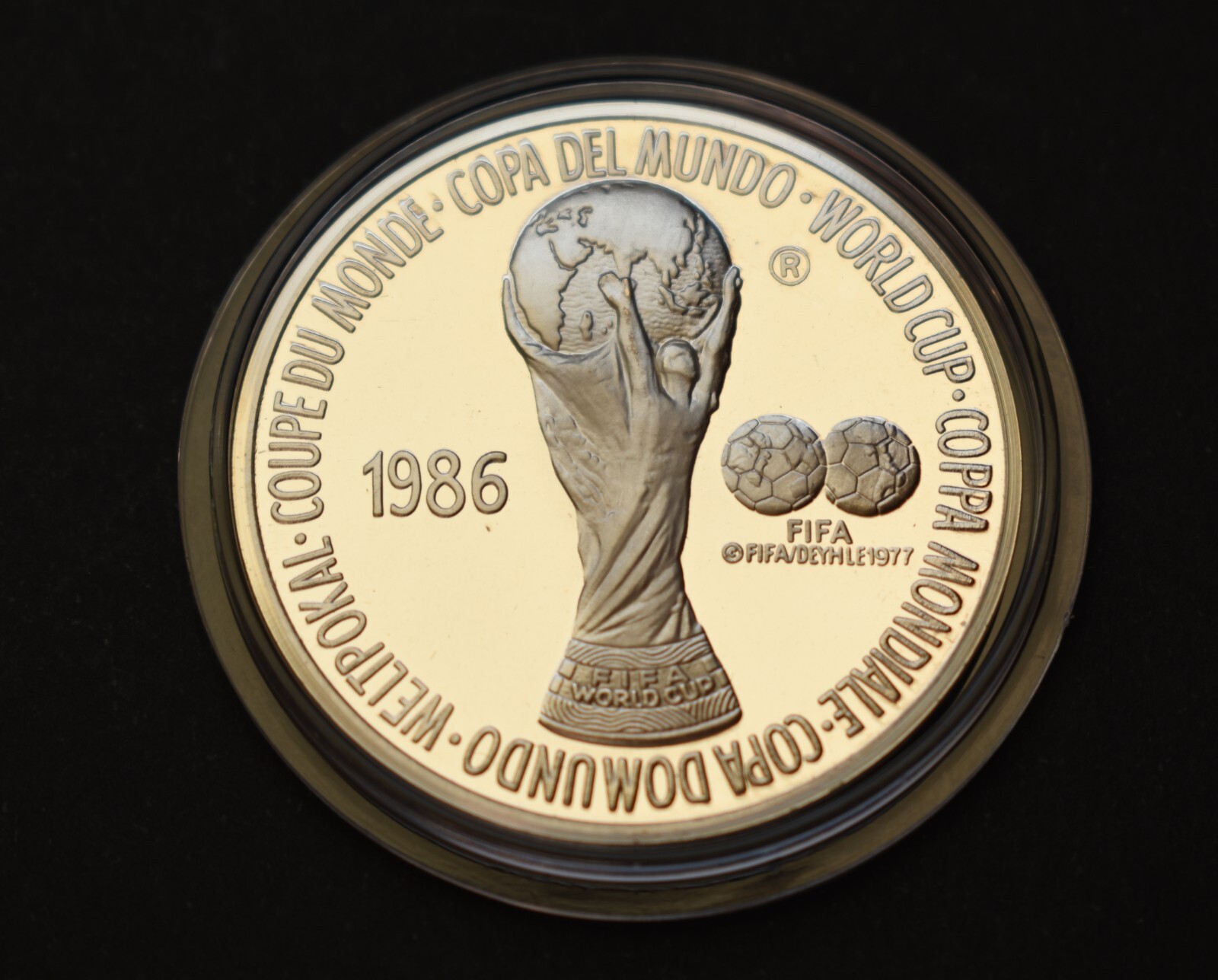 MEXICO 1986 Official Fifa Silver medal SOCCER Football Cup Set Coins | eBay