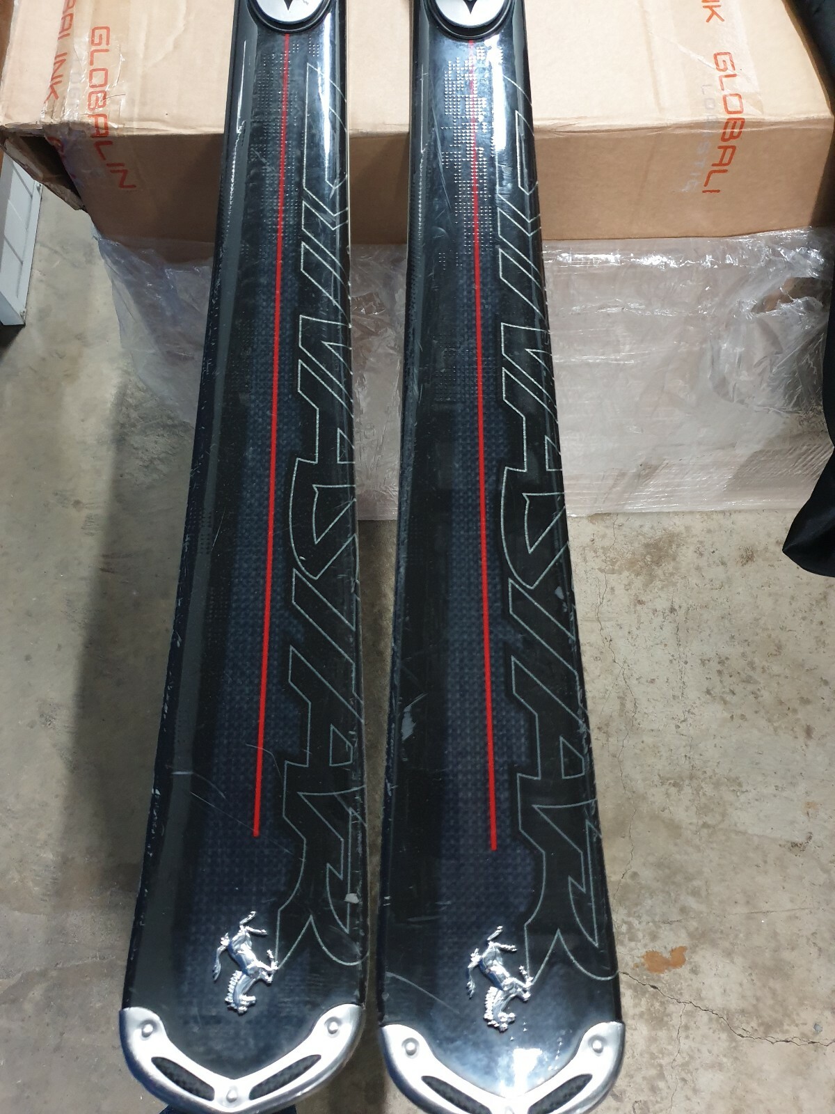 Ferrari Skis 172 cm Bindings, Stocks, Bag! | eBay