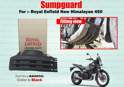 Royal Enfield "Black Sump guard For New Himalayan 450" | eBay
