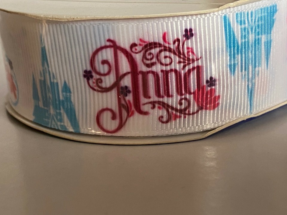 Disney Ribbon FROZEN Olaf Anna Elsa Kristoff Characters Family Forever ...