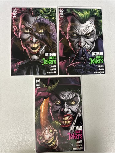 Batman: Three Jokers #1 2 3 2020 Variant Set Lot Run Set DC Comics NM ...