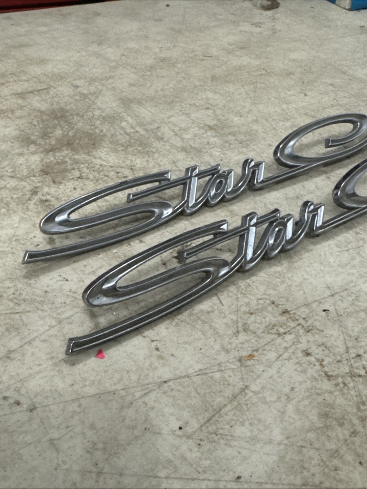 1959 Pontiac Star Chief Quarter Panel Emblems Pair | eBay