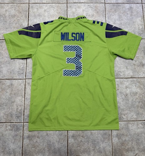 Russell Wilson Color Rush Nike Limited Green Seahawks Authentic Men's ...