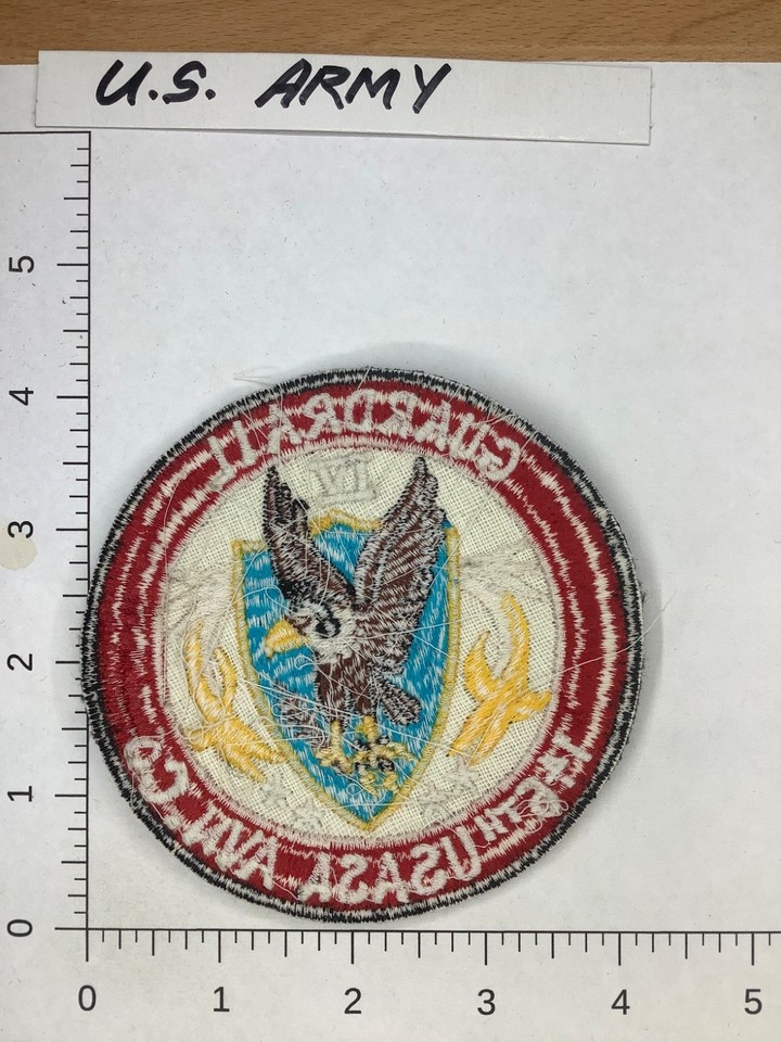 VINTAGE JAPANESE MADE US ARMY GUARDRAIL 145th USASA AVN. COMPANY PATCH ...