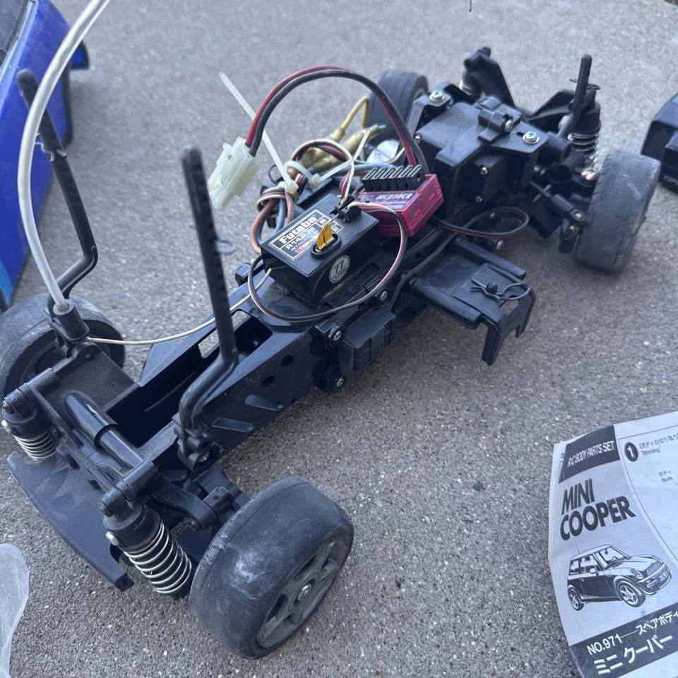 Tamiya BMW Rover Mini Cooper M03 M03L Chassis Remote And More Used ...