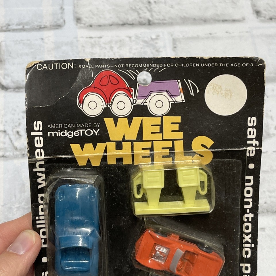 Midgetoy Wee Wheels Made in USA Die Cast Toy Car Set 1974 Vintage Vtg ...