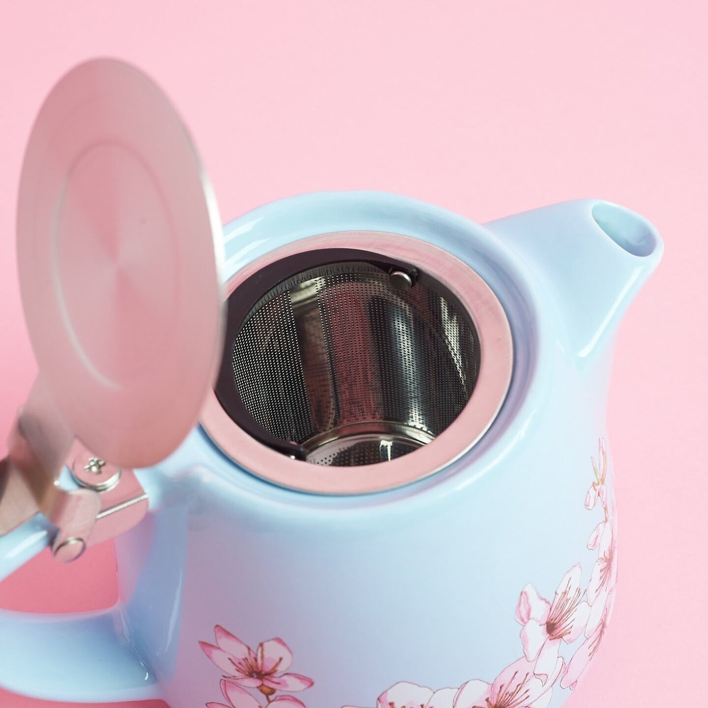 ALFRED Floral Ceramic and Stainless Steel Teapot 20oz. (591ML) | eBay