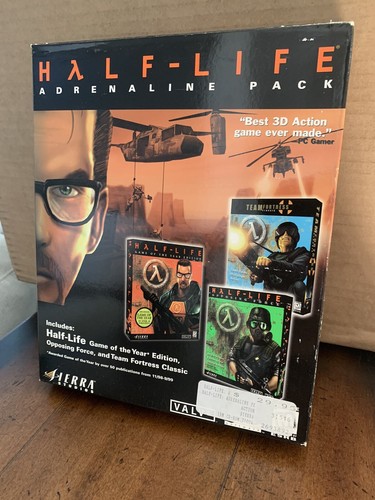 Half-Life: Adrenaline Pack (PC, 1999) Big Box | eBay