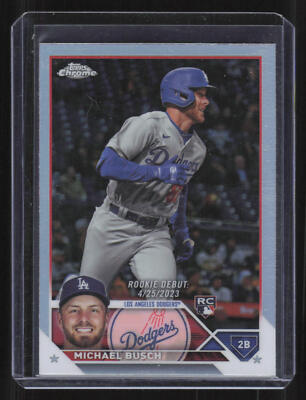 2023 Topps Chrome Update #USC105 Michael Busch Rookie Debut Refractor ...