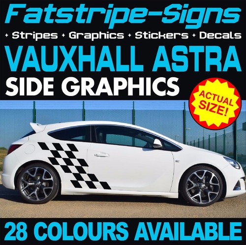 to fit VAUXHALL ASTRA GRAPHICS STICKERS STRIPES DECALS VXR MK3 MK4 MK5 ...